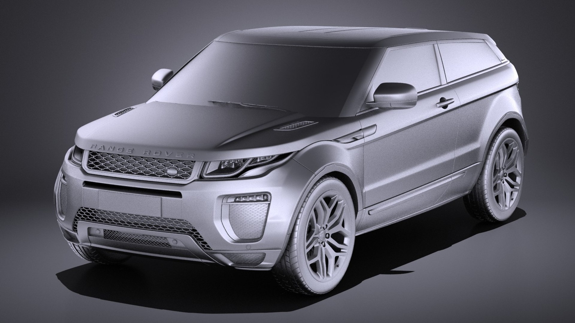 3d Range Rover Evoque Model