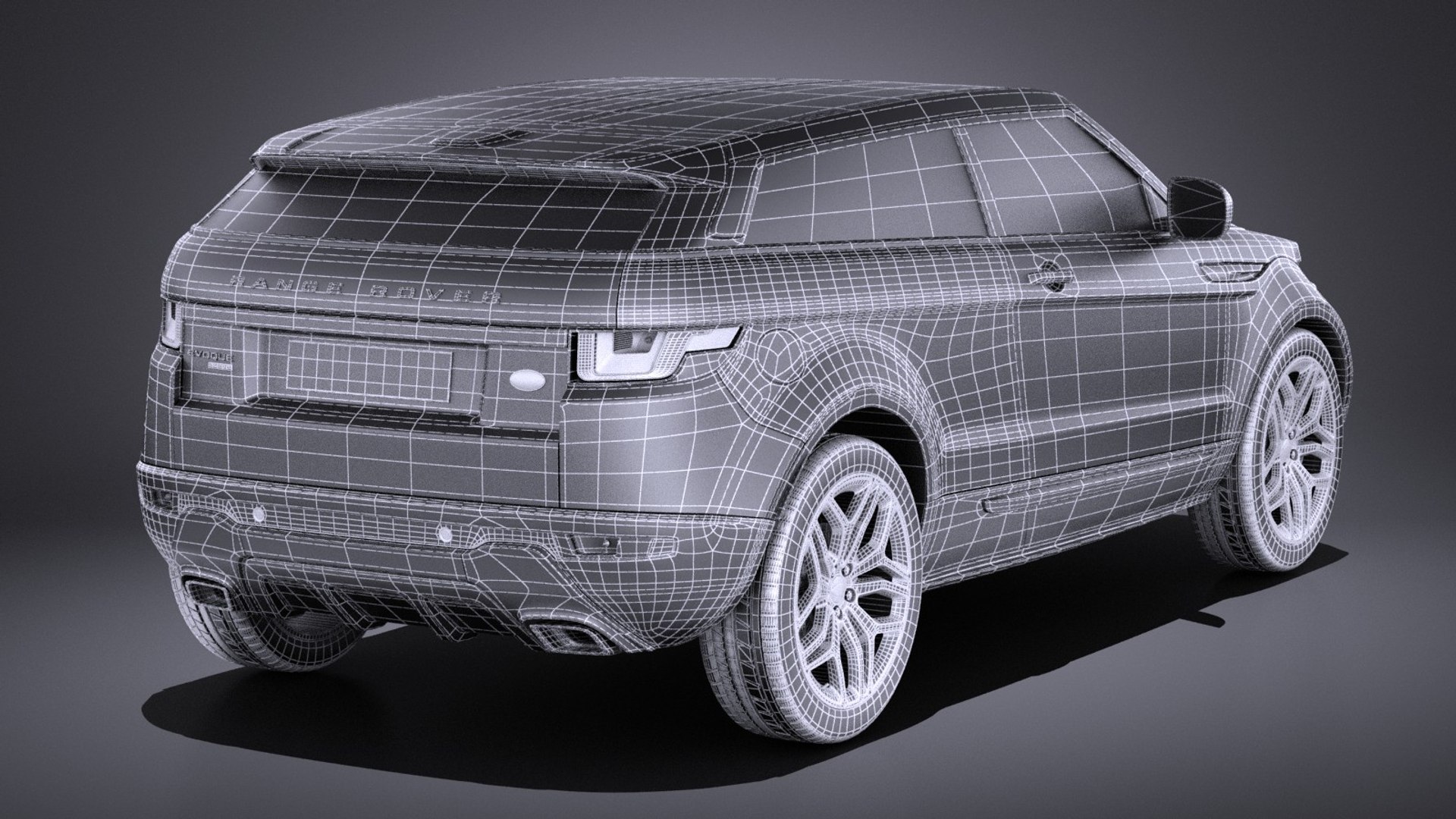 3d Range Rover Evoque Model