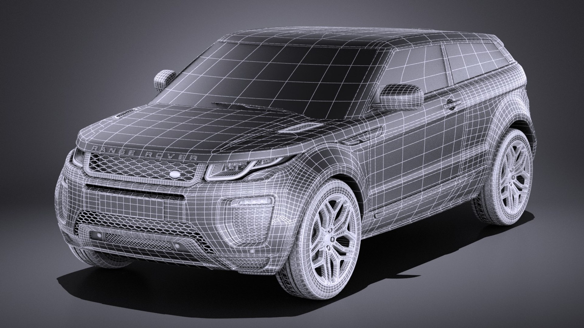 3d Range Rover Evoque Model