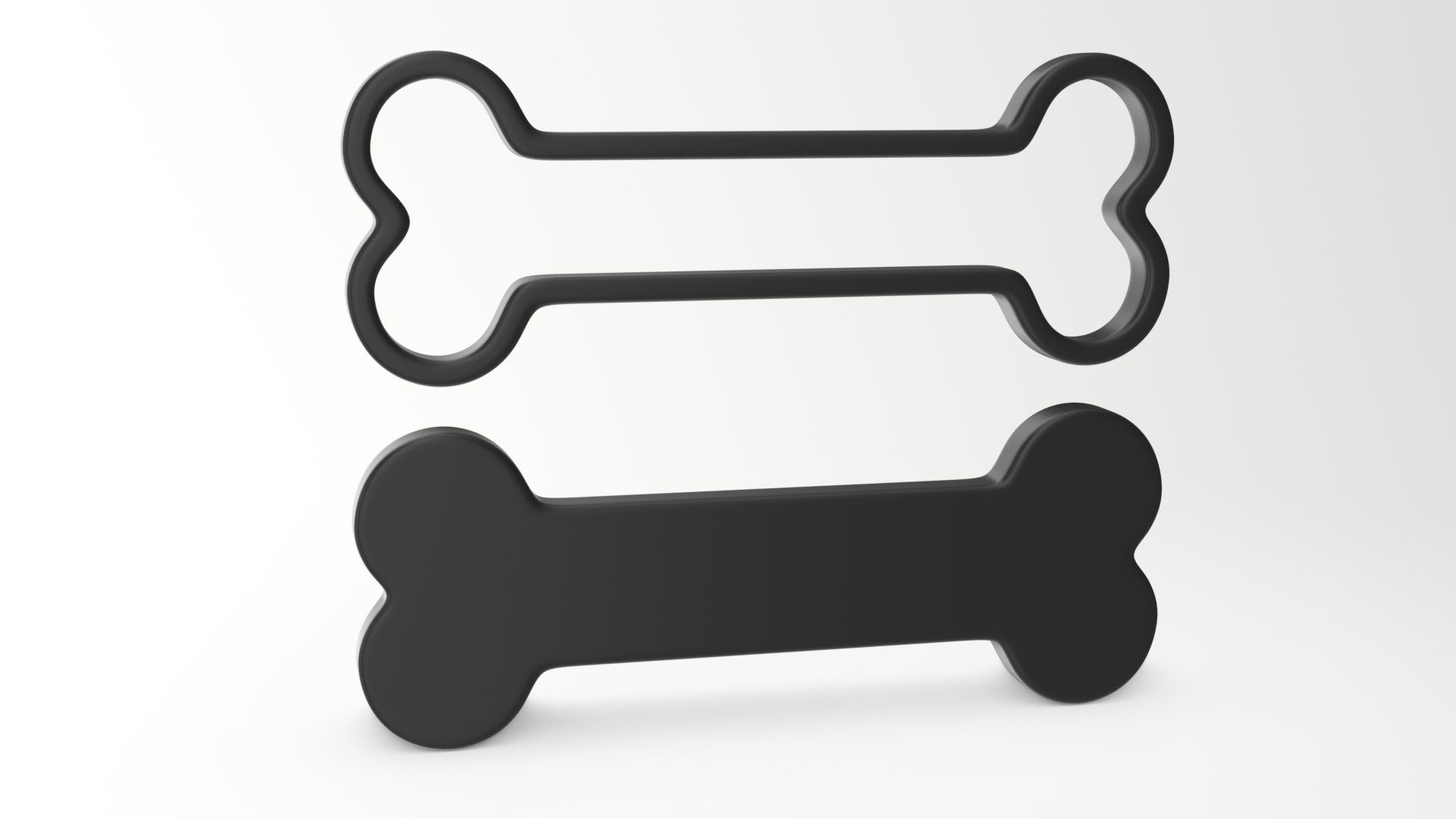 3D Bone Symbol Model - TurboSquid 2133509