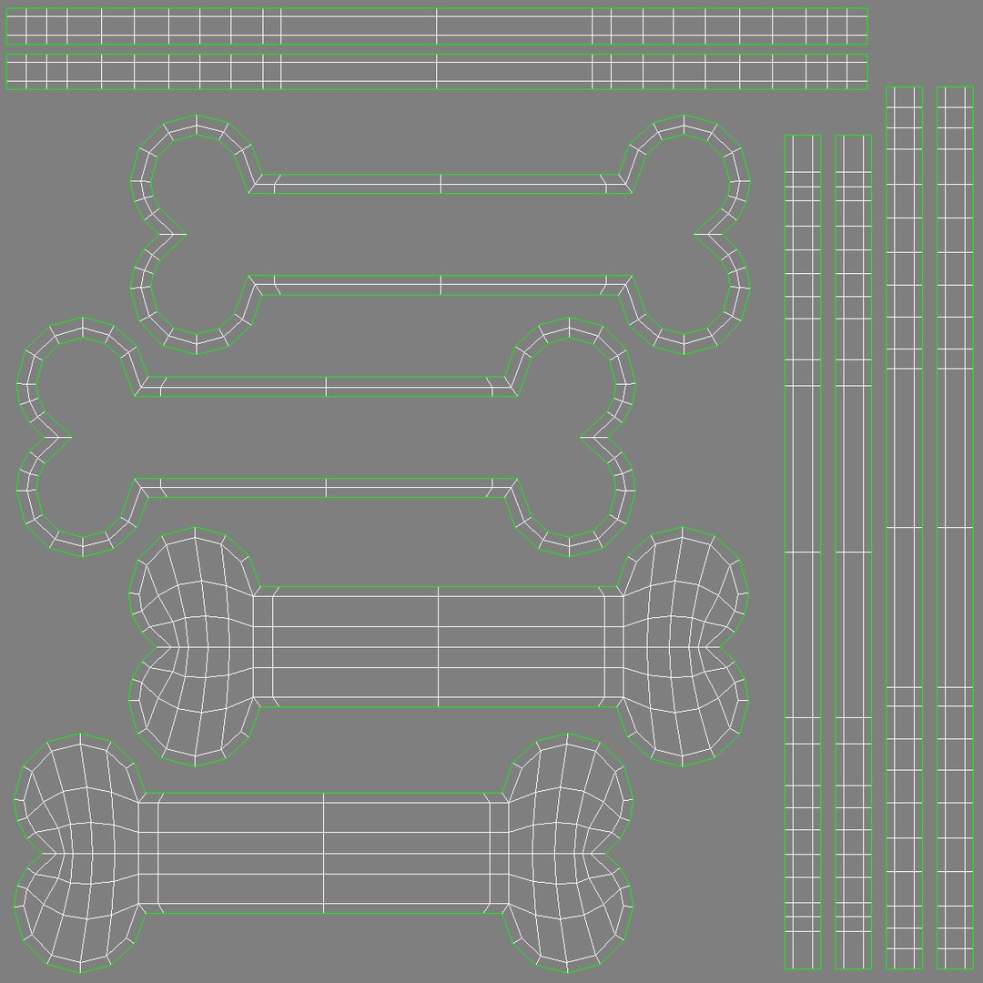 3D Bone Symbol Model - TurboSquid 2133509