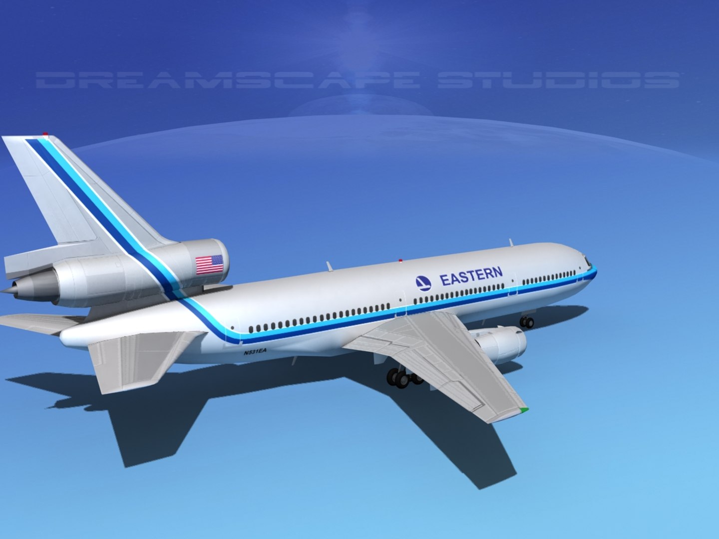 Douglas Dc-10 3d Model
