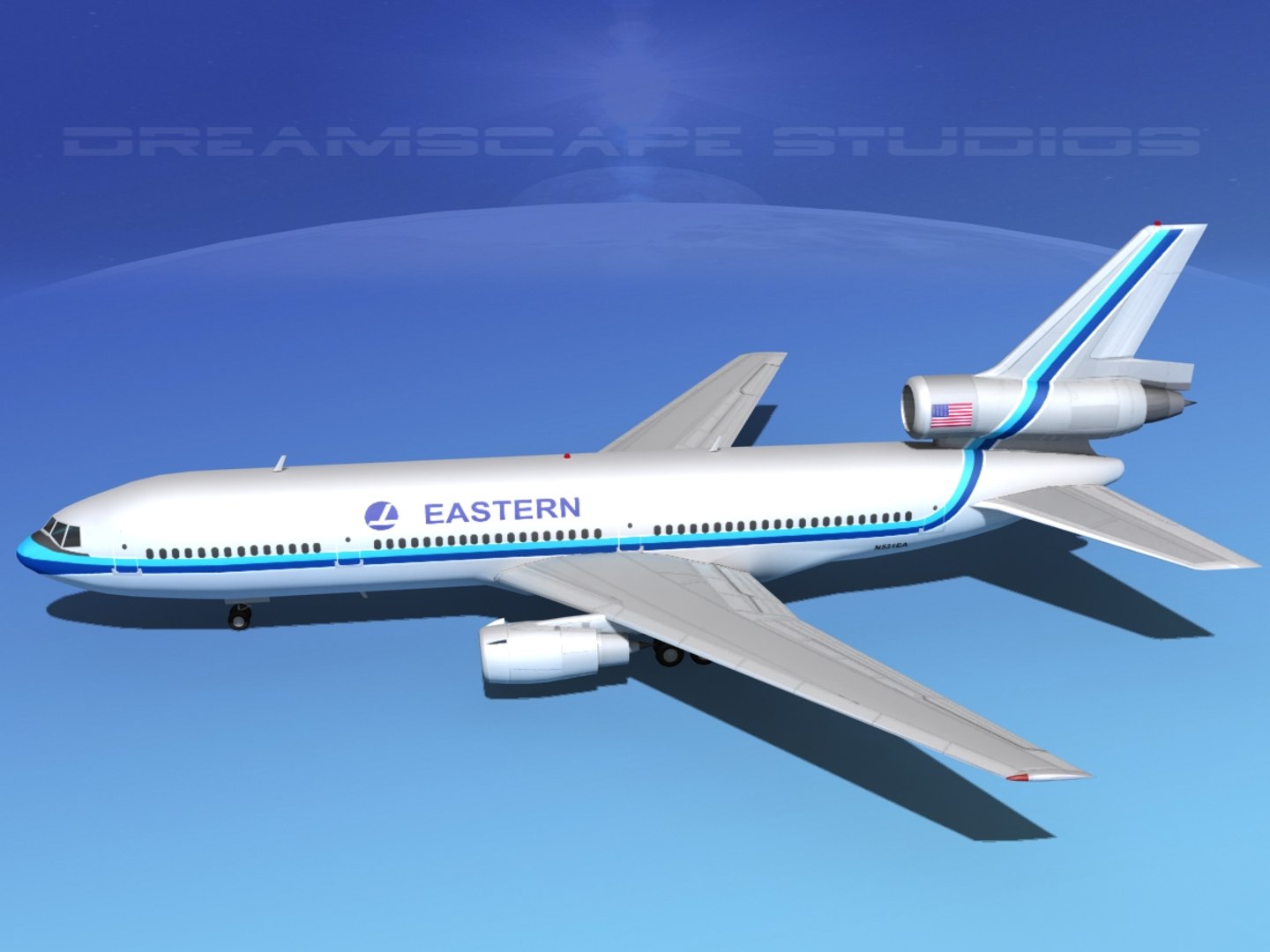 Douglas Dc-10 3d Model