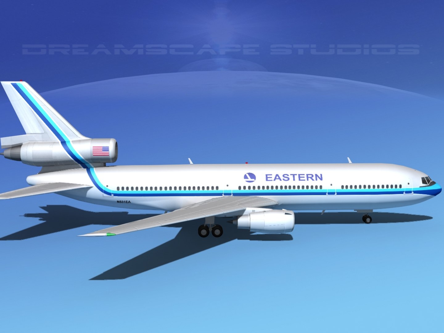 Douglas Dc-10 3d Model