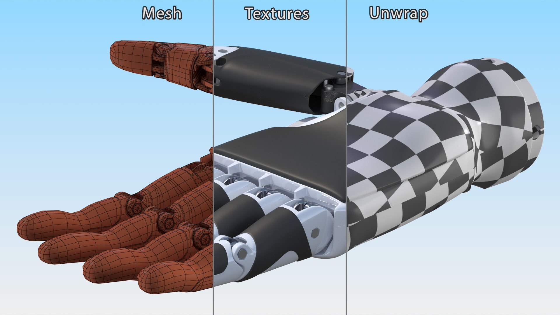 Dexterous Robotic Hand Right Rigged For Maya 3D Model - TurboSquid 2330647