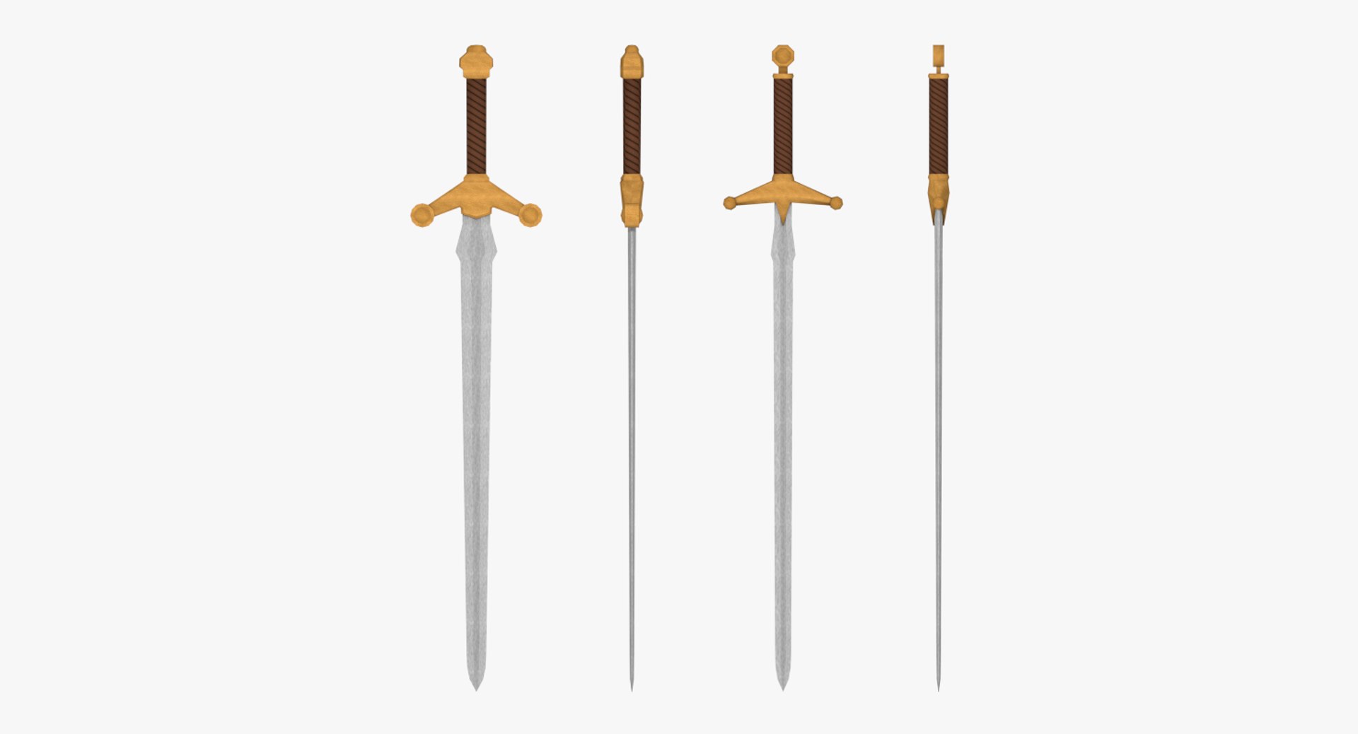 Free Fantasy Medieval Weapon Pack 3D Model - TurboSquid 1408983