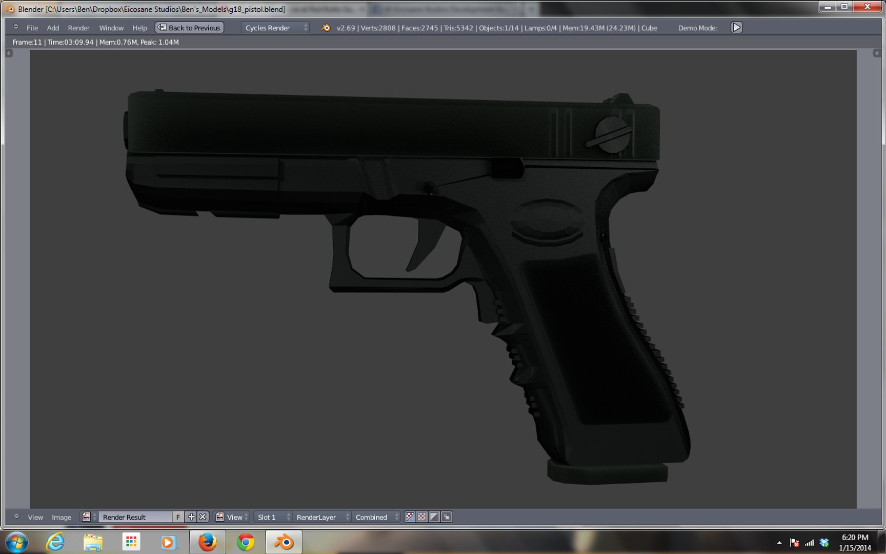 3d Pistol G18