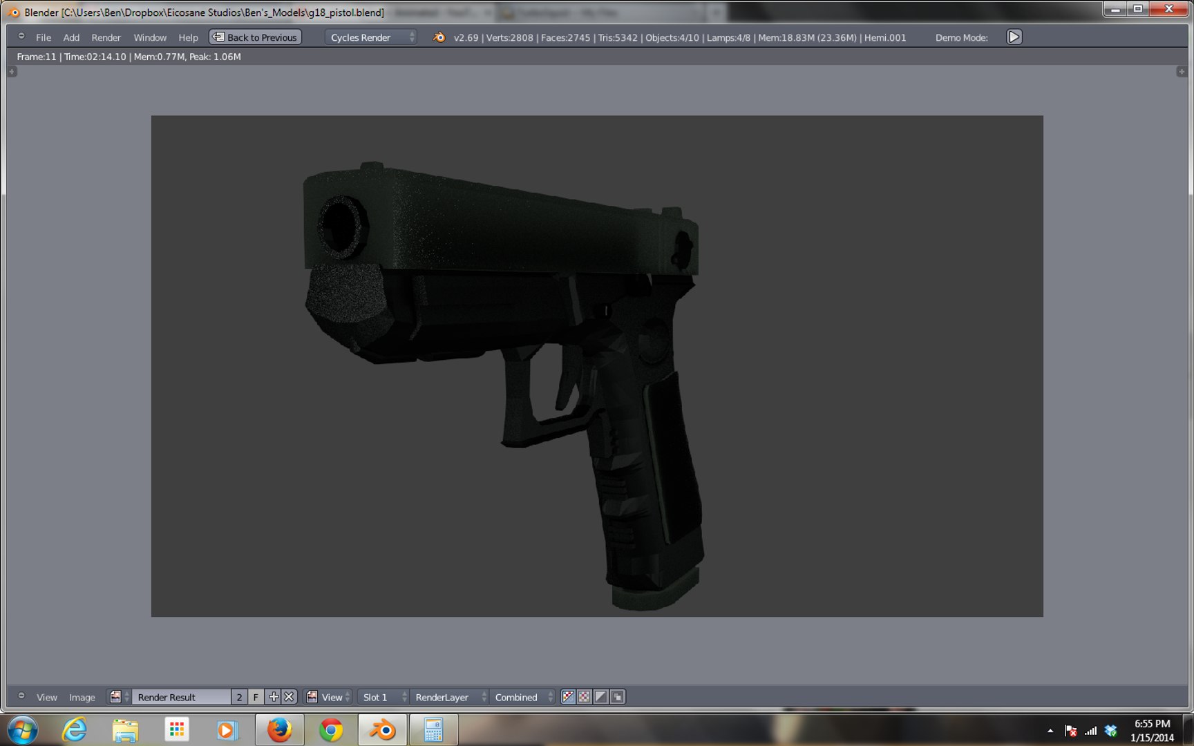 3d Pistol G18