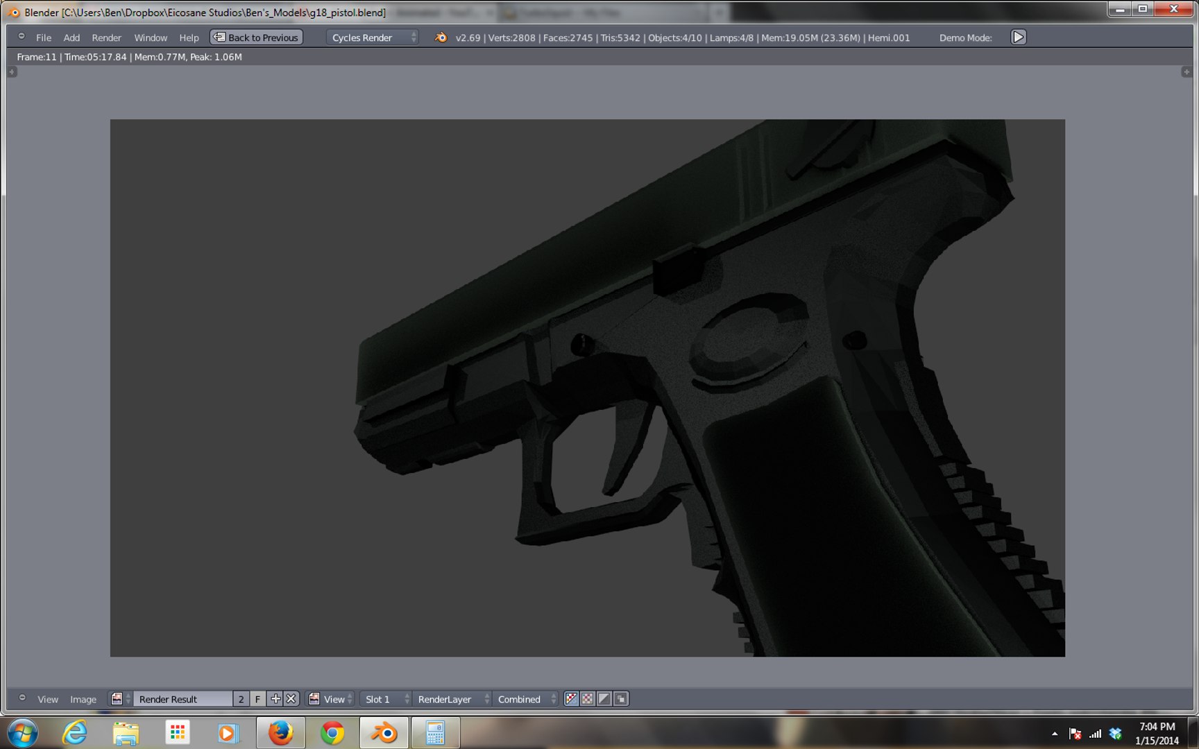 3d Pistol G18