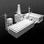 3d Lwo Factory Buildings Low-poly