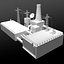 3d Lwo Factory Buildings Low-poly
