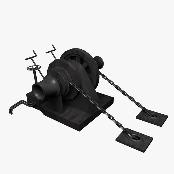 Ship windlass 3D model - TurboSquid 1218594