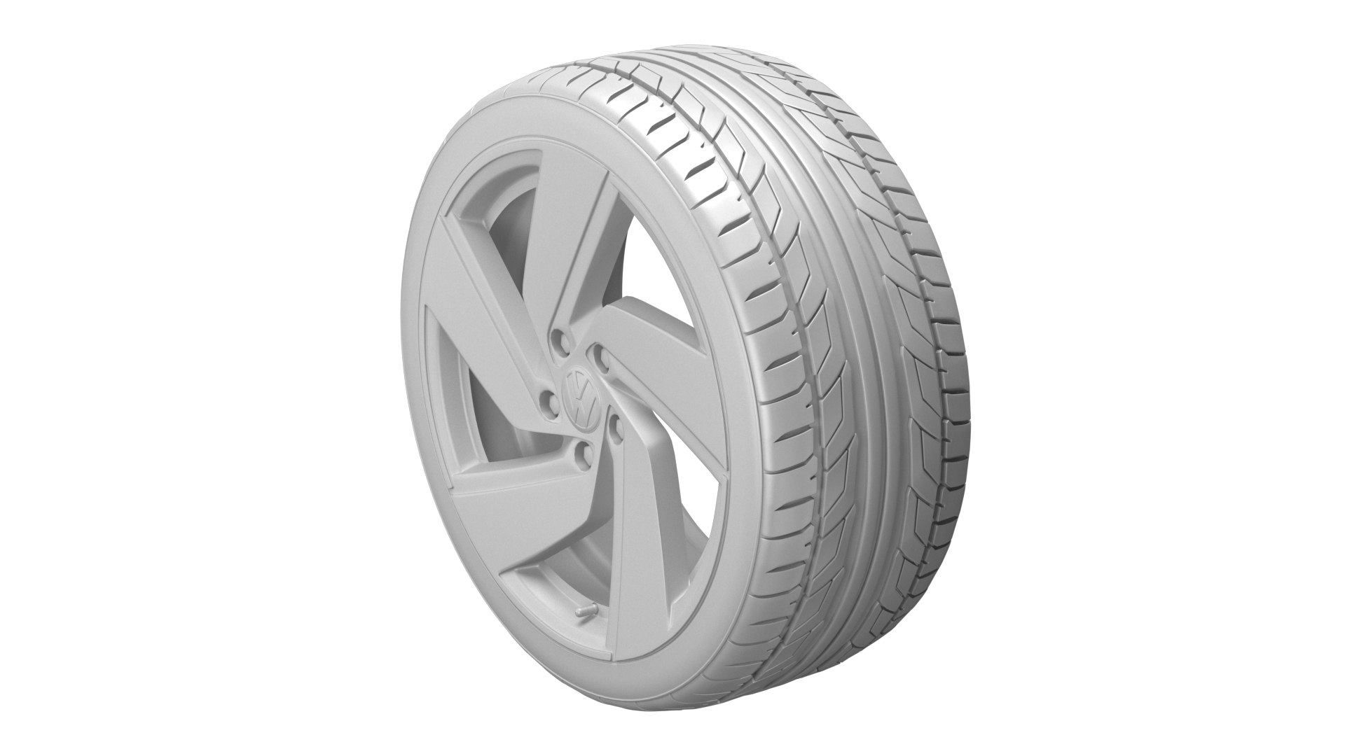 Volkswagen GTI Rim 3D Model - TurboSquid 1982293