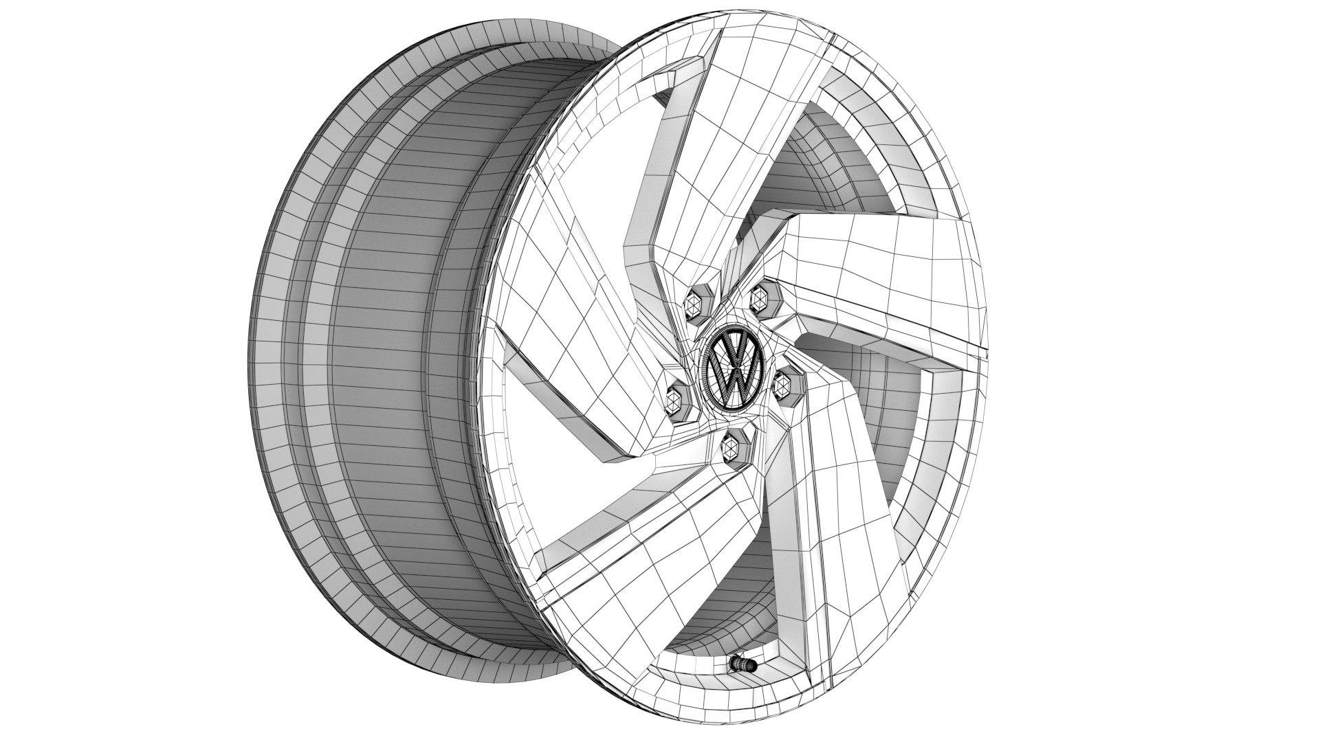 Volkswagen GTI Rim 3D Model - TurboSquid 1982293