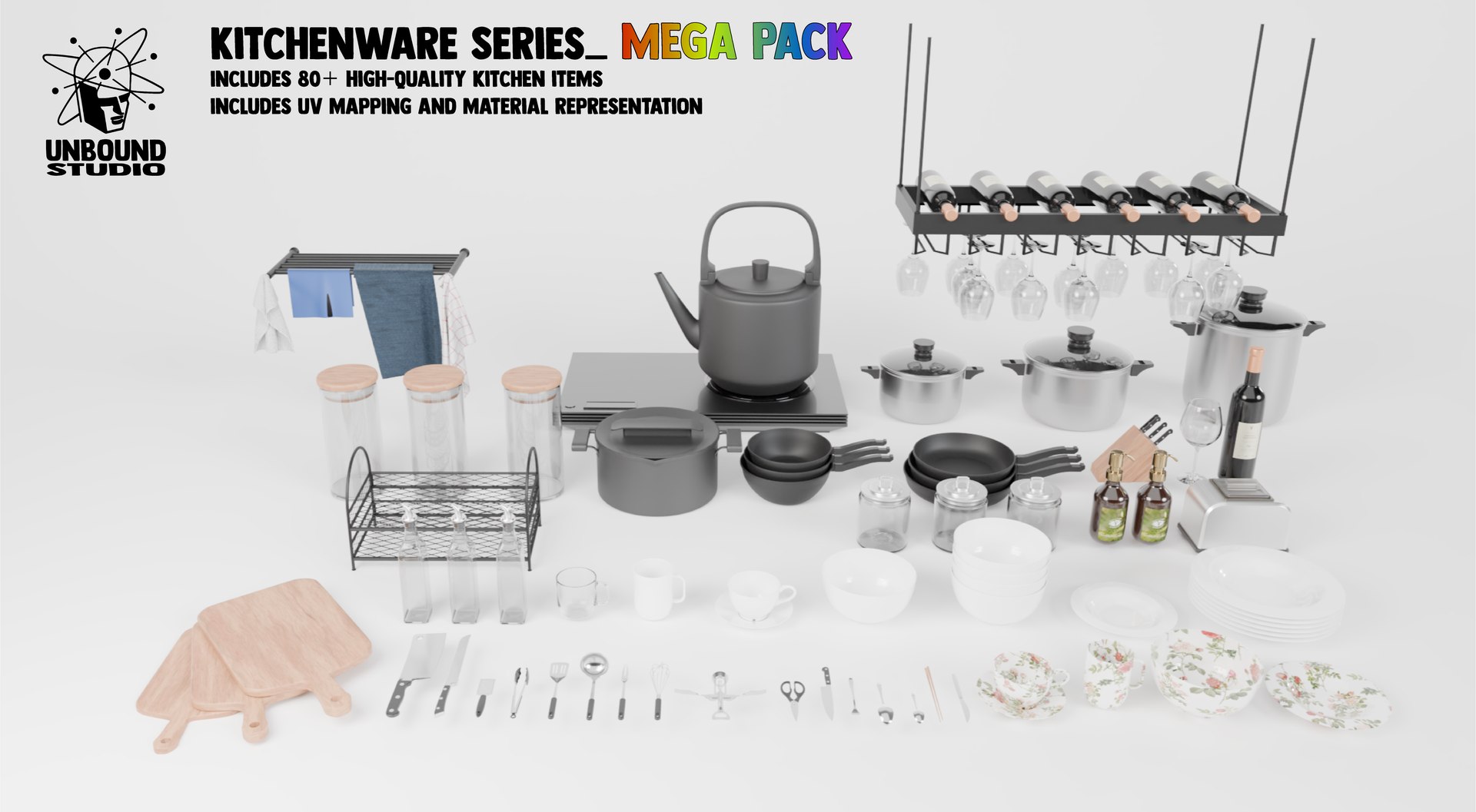 3D Kitchenware Series MEGA PACK - TurboSquid 2276300