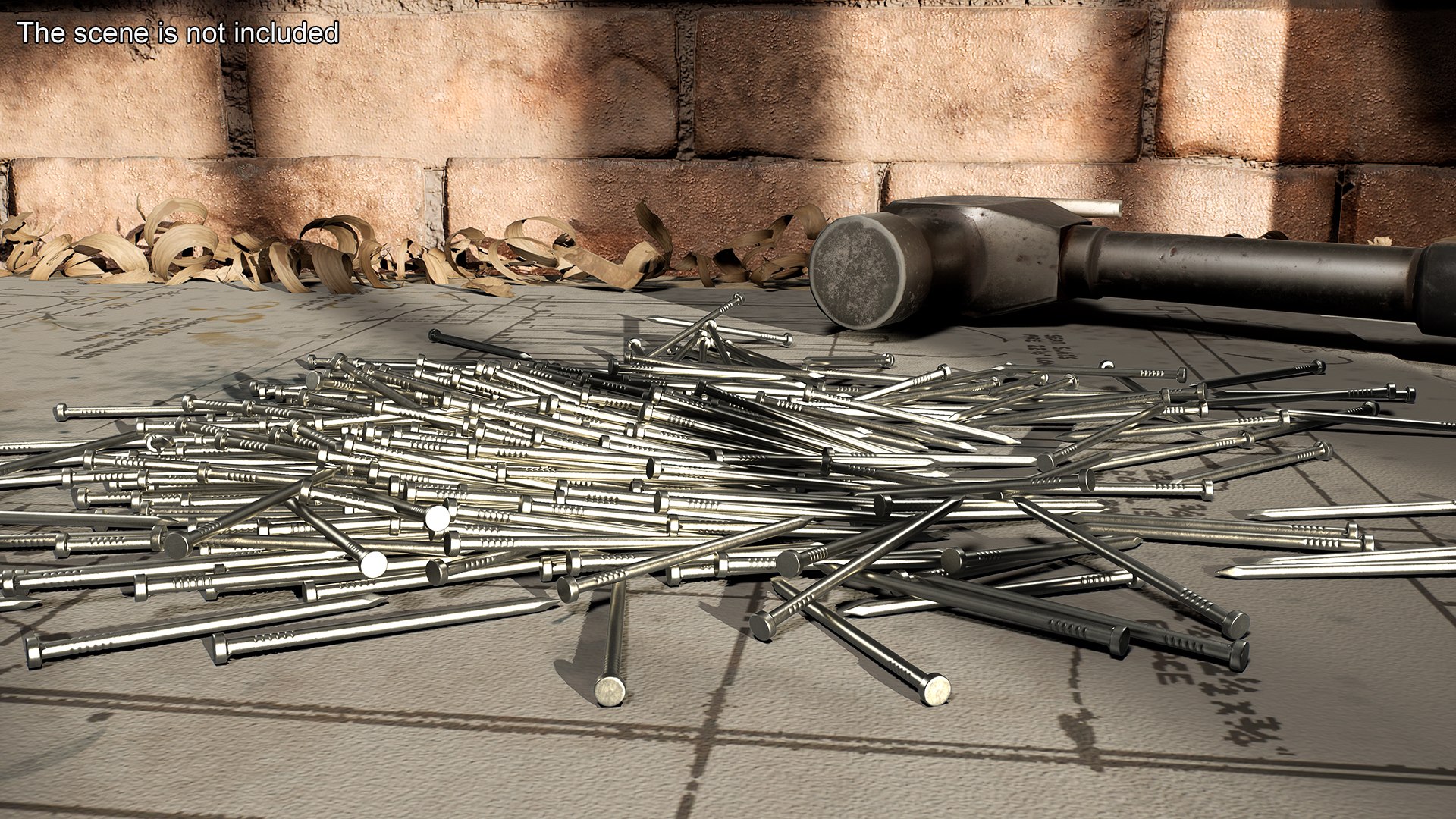 3D Common Nails - TurboSquid 2058072
