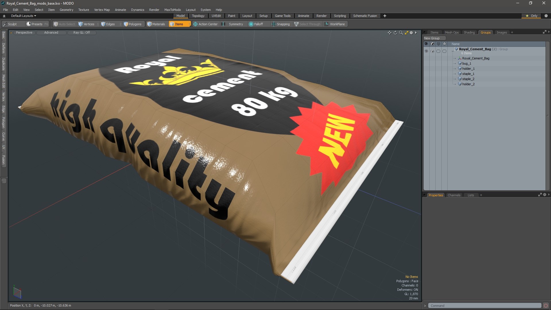Royal Cement Bag 3D Model - TurboSquid 2207126