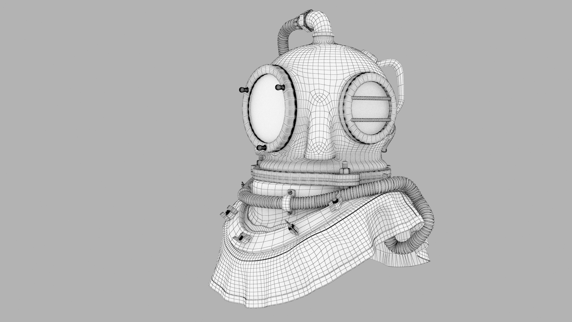 Diving Helmet 3D Model - TurboSquid 1560229