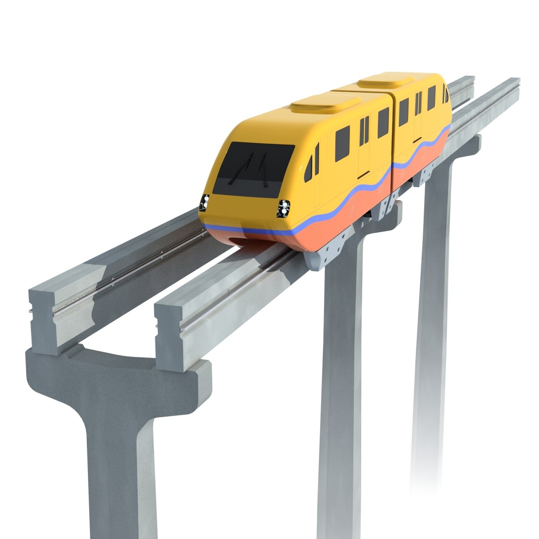 Monorail Rail Mono 3d Max
