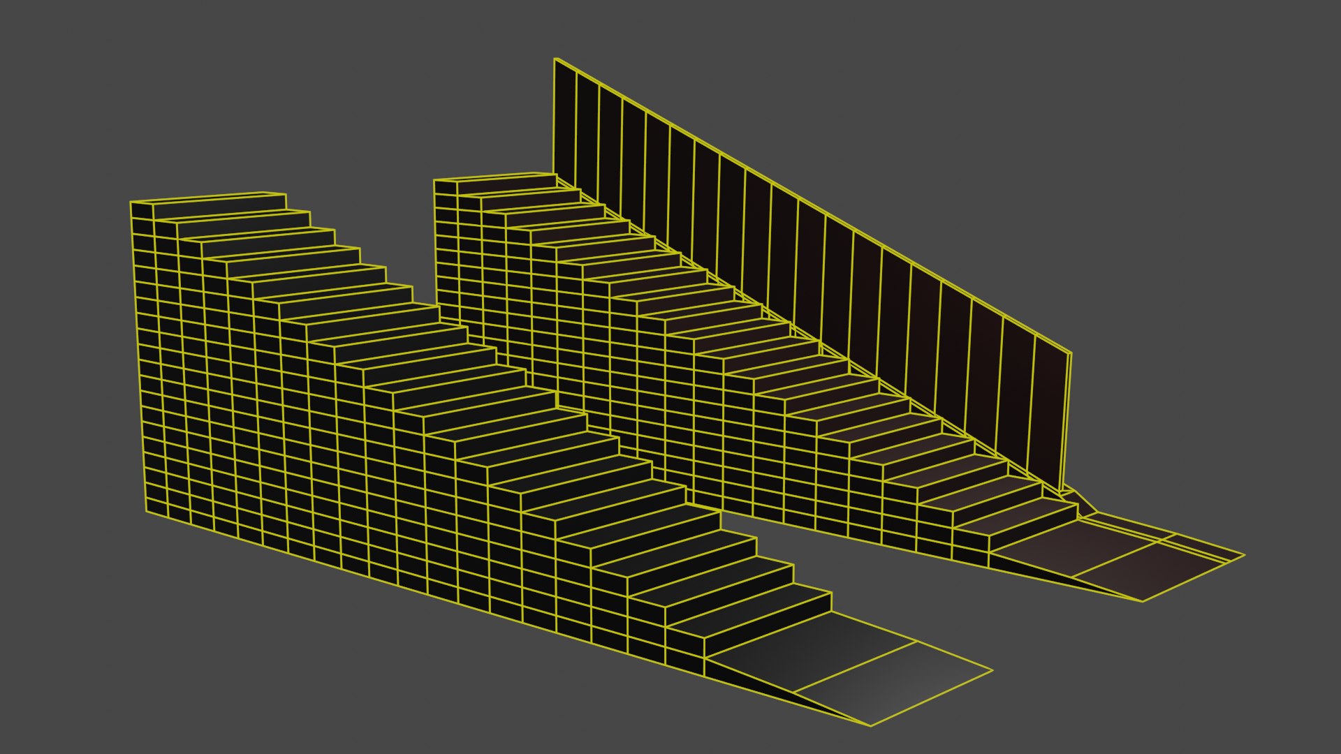 3D Model Simple 2 Stairs - TurboSquid 1949417