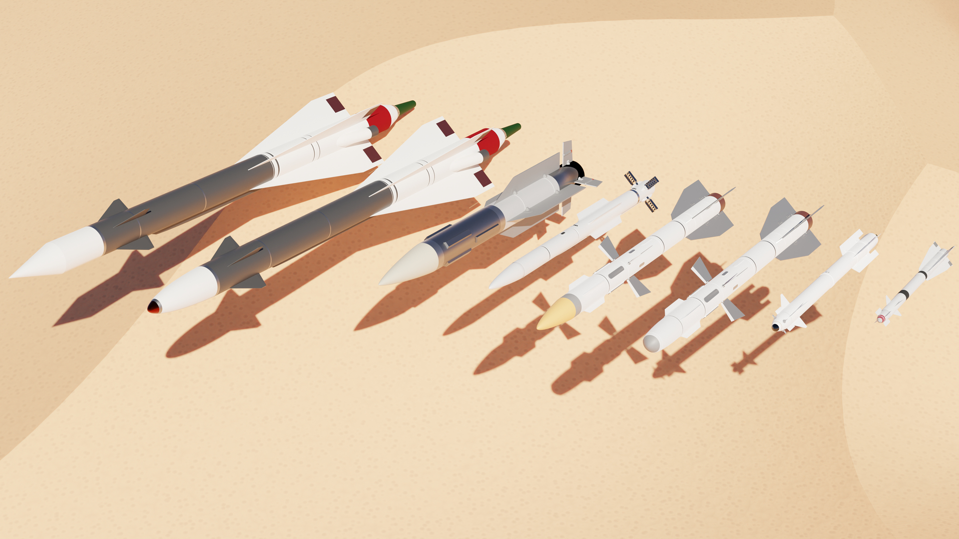 Ultimate Russian Air to Air Missiles Pack model - TurboSquid 1750988