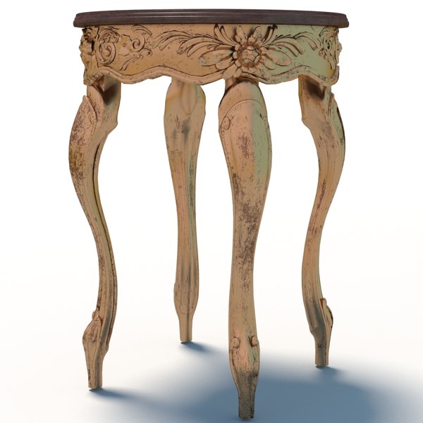 Antique baroque table 3D model - TurboSquid 1339306
