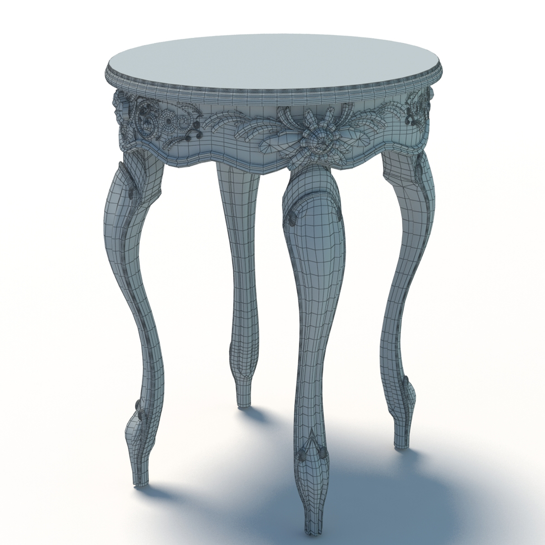 Antique baroque table 3D model - TurboSquid 1339306