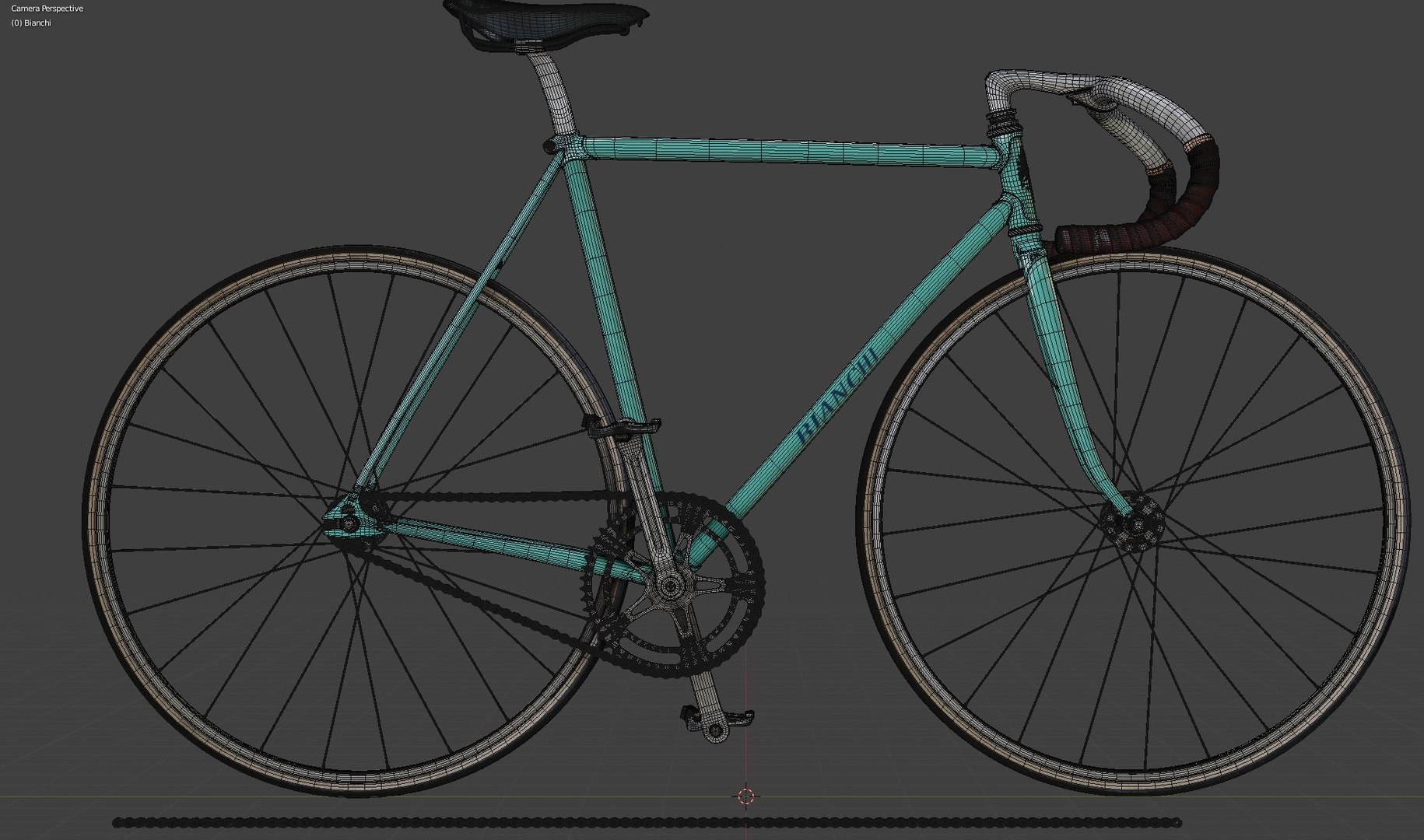 Vintage track bicycle model - TurboSquid 1496166