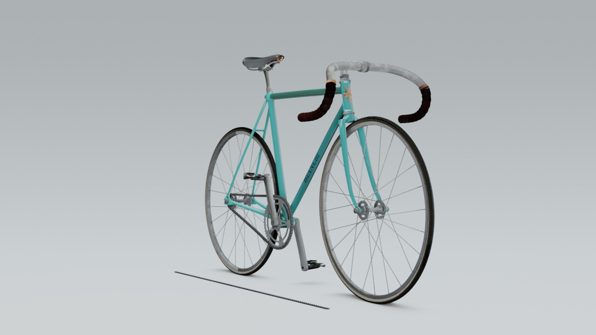 Vintage track bicycle model - TurboSquid 1496166