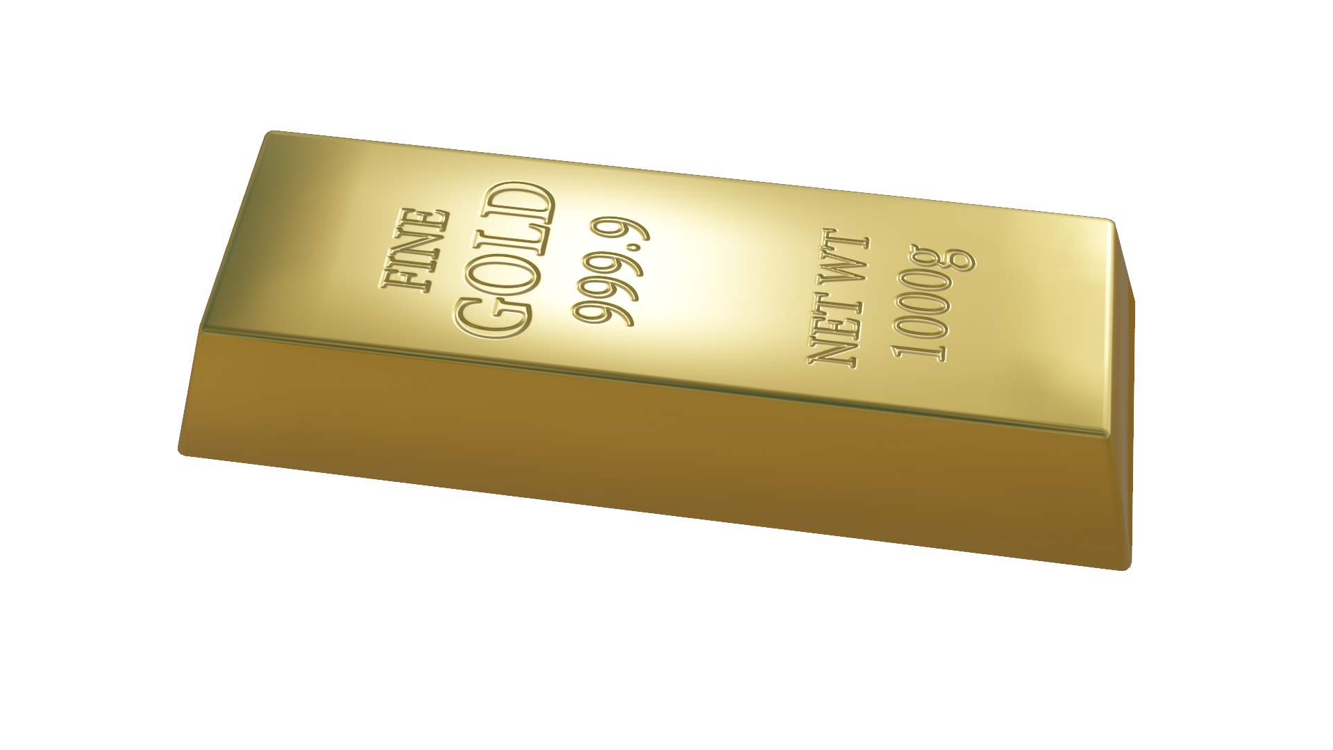3D Gold Bar Model - TurboSquid 2128296