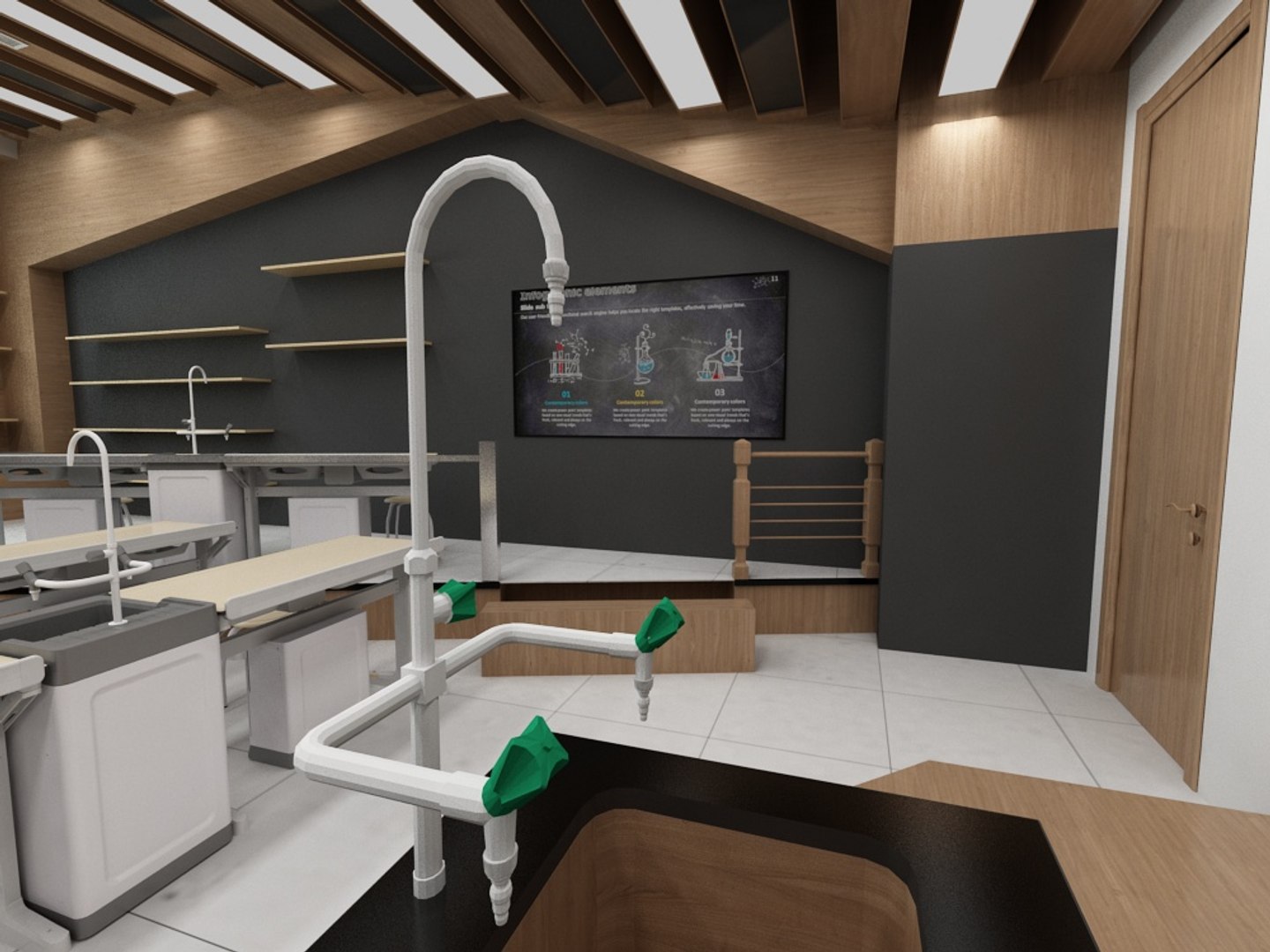 3D Model Classroom Biology - TurboSquid 1698988