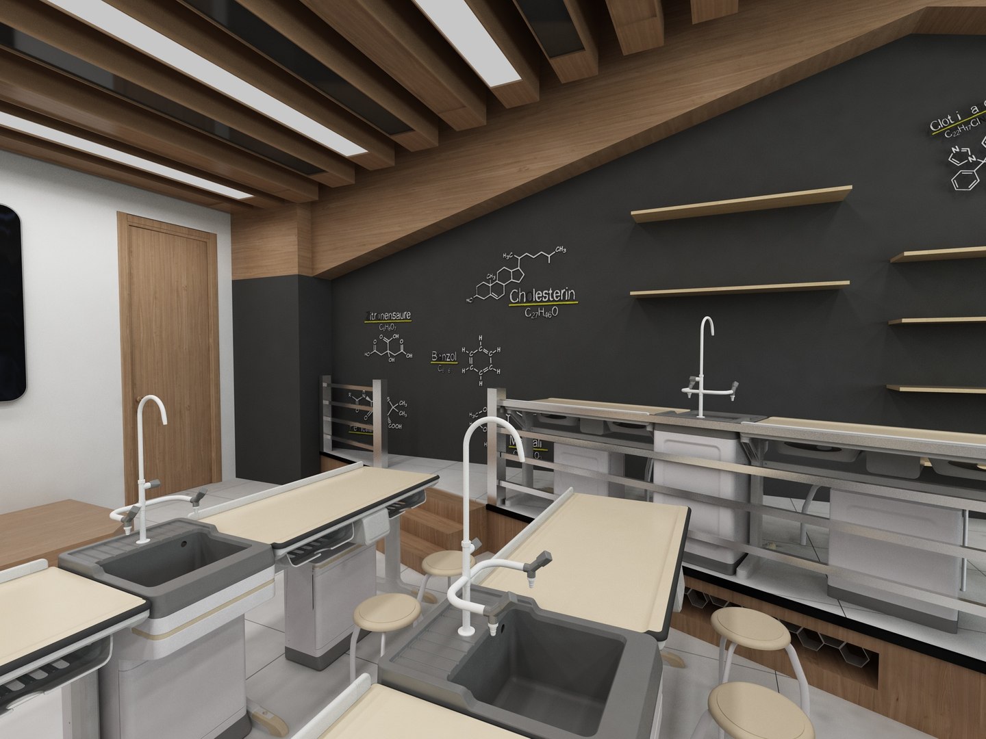 3D Model Classroom Biology - TurboSquid 1698988