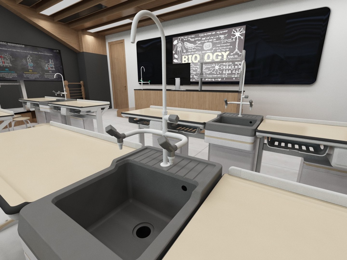 3D Model Classroom Biology - TurboSquid 1698988