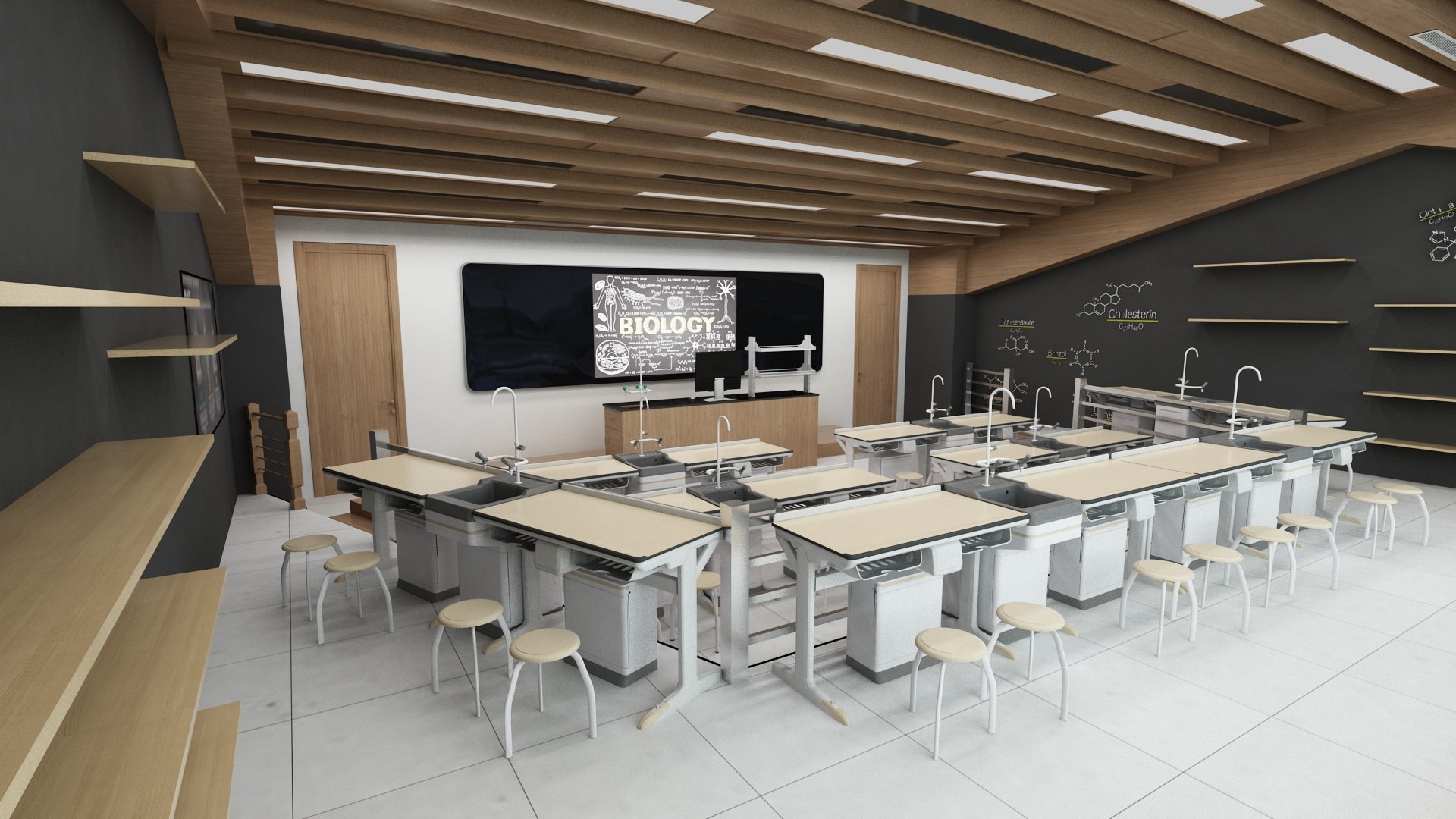 3D Model Classroom Biology - TurboSquid 1698988