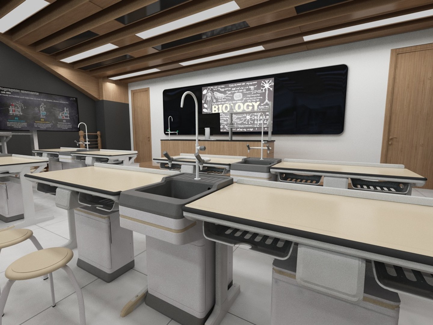 3D Model Classroom Biology - TurboSquid 1698988