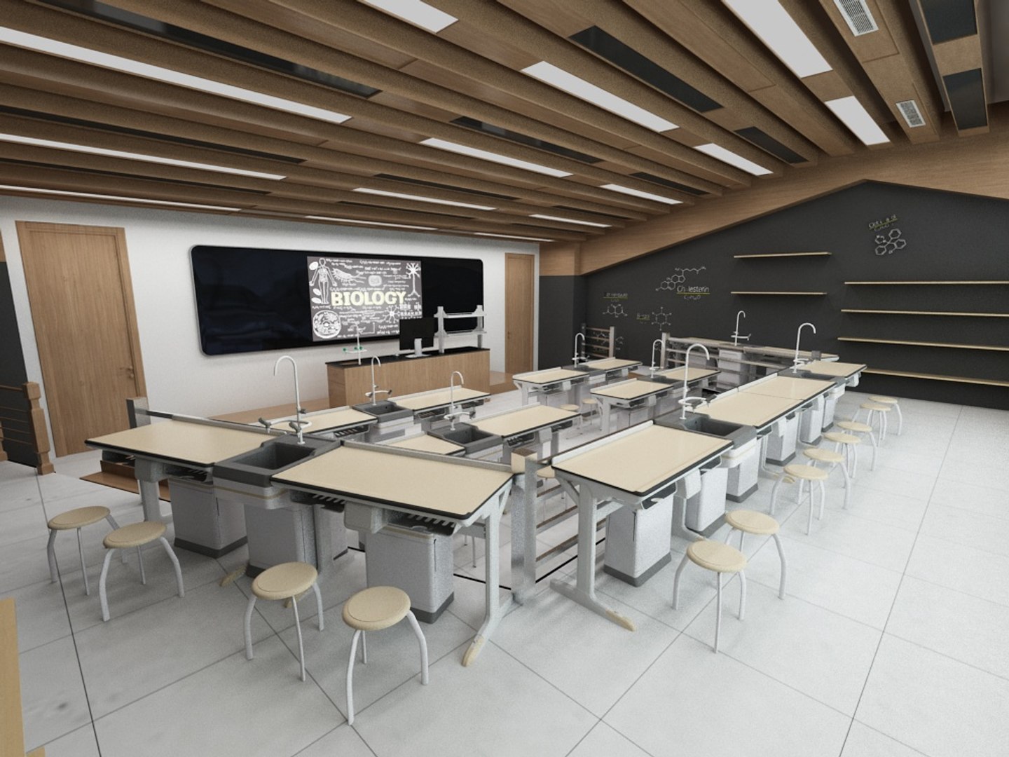 3D model classroom biology - TurboSquid 1698988