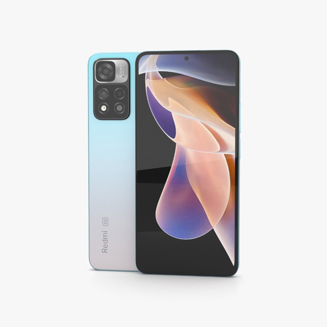 3D Xiaomi Redmi Note 11 Pro Milky Way Blue - TurboSquid 1916958