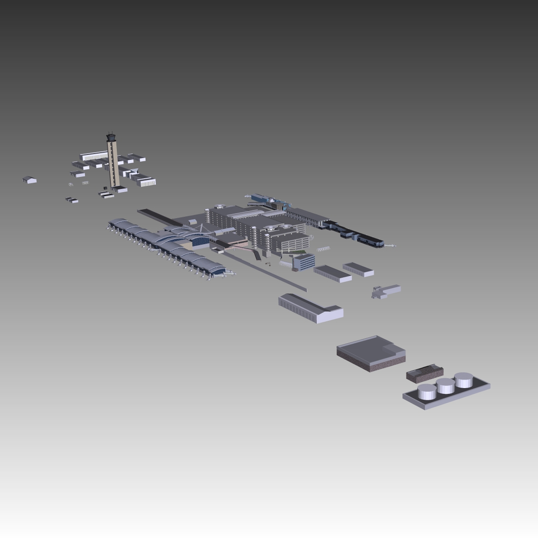 modelo 3d Aeropuerto RDU - TurboSquid 1012712