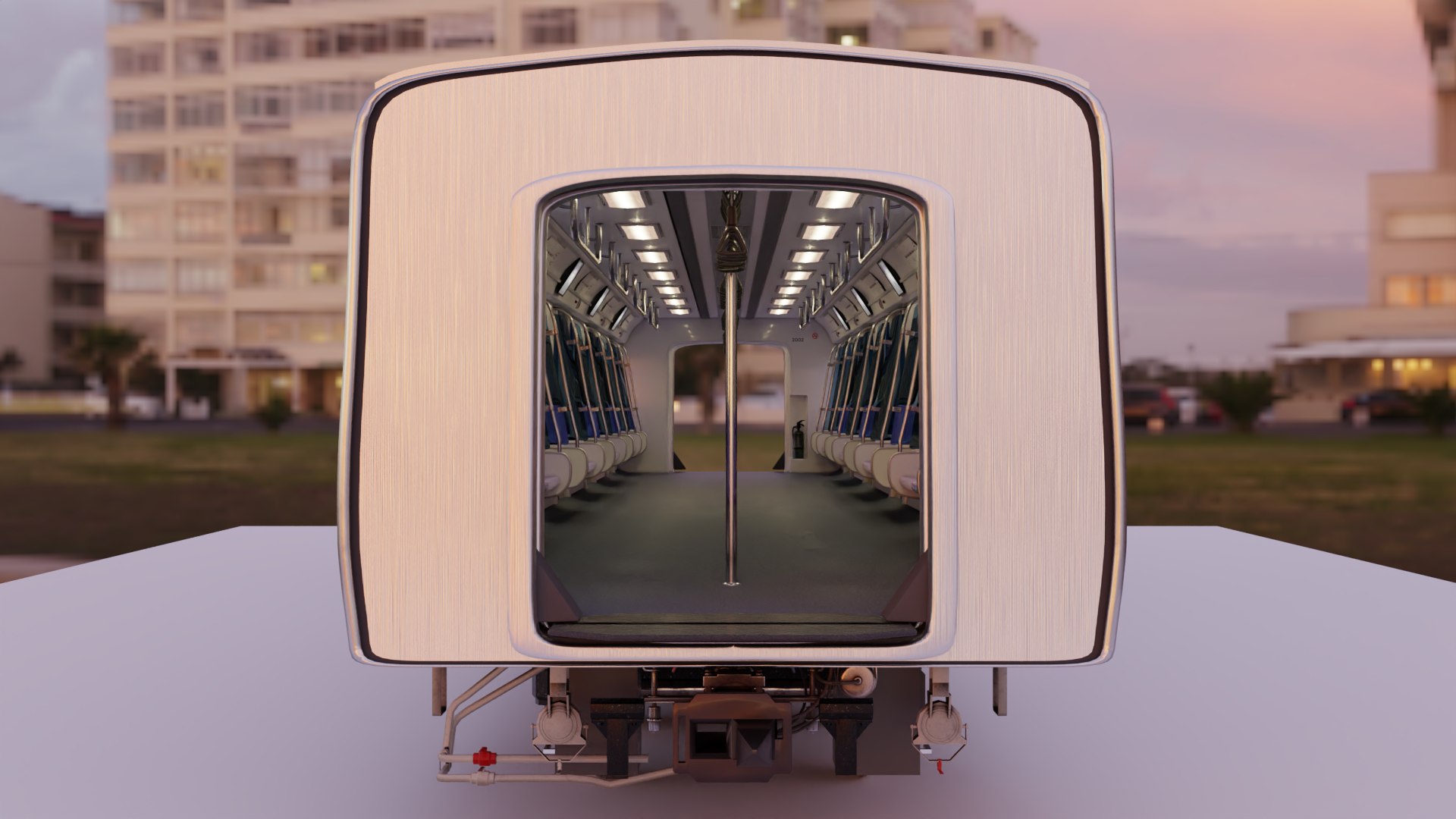 LRT-2 Train Middle Car Interior Exterior Philippines 3D - TurboSquid ...