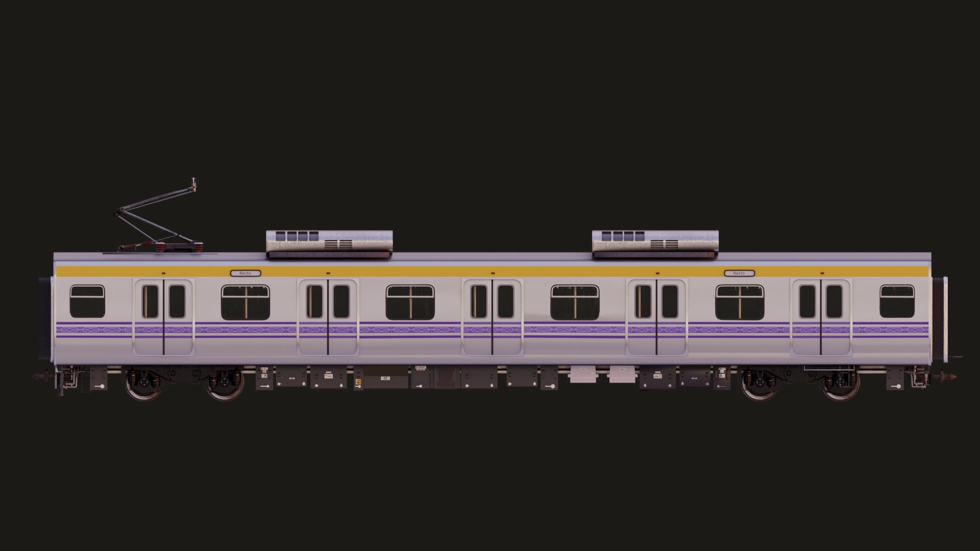 LRT-2 Train Middle Car Interior Exterior Philippines 3D - TurboSquid ...