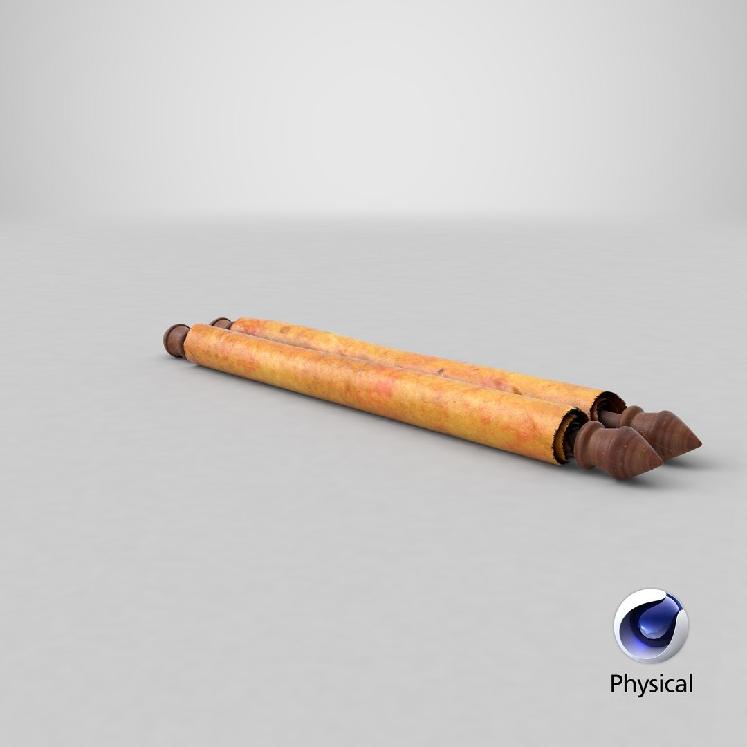 Scroll Closed 02 3D Model - TurboSquid 1565786