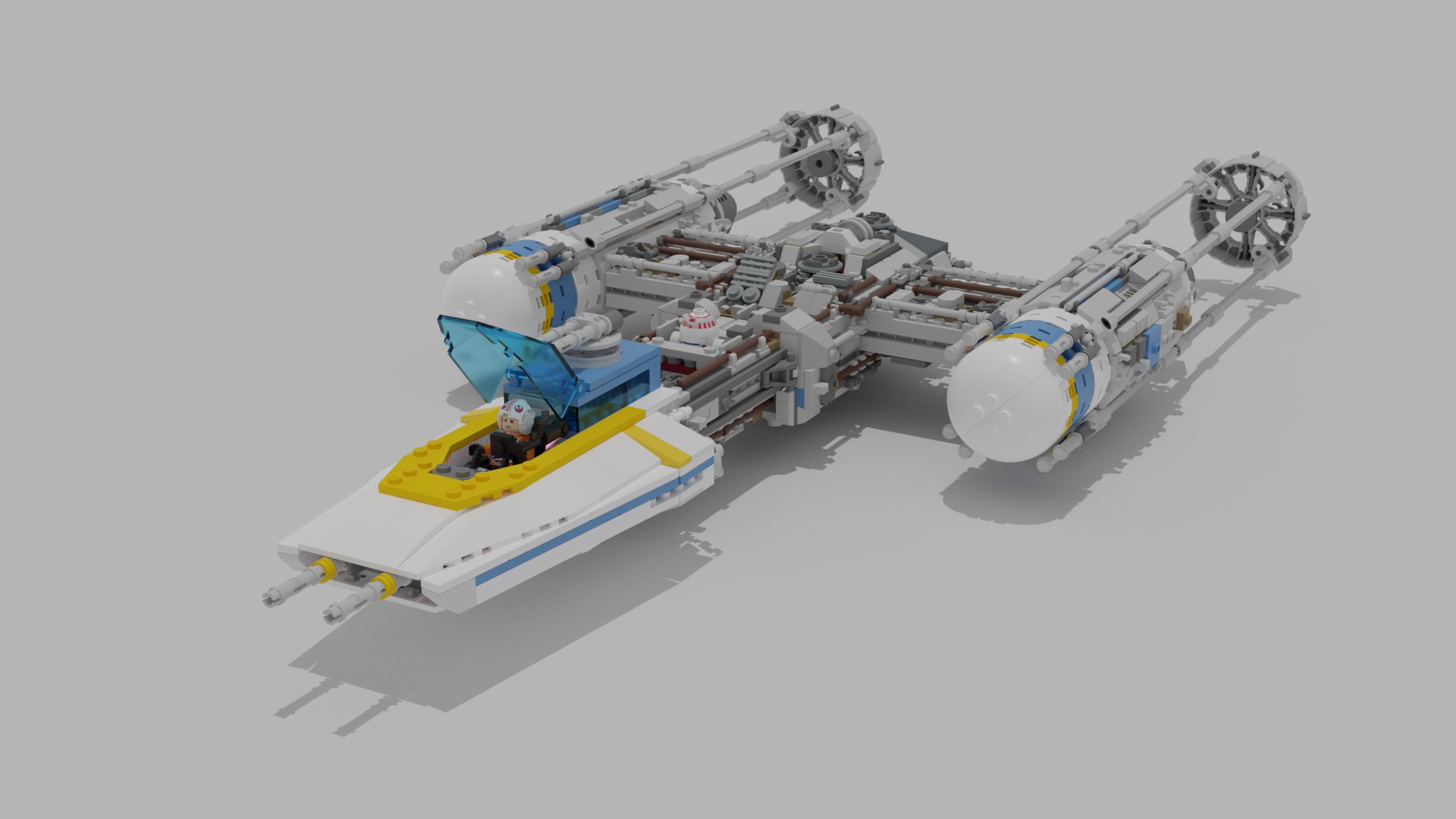 Lego Y-wing 3D Model - TurboSquid 1469571