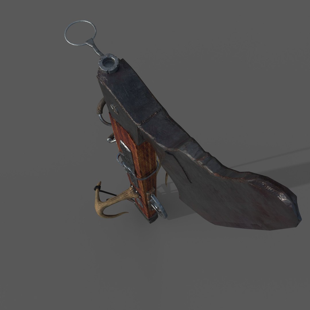 Fantasy Crossbow Axe Gun 3D Model - TurboSquid 1517198