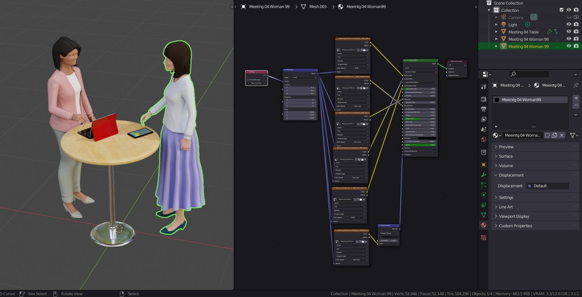 3D Meeting Business People - TurboSquid 1693166