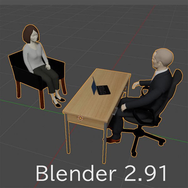 3D meeting business people - TurboSquid 1693166