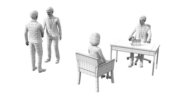 3D meeting business people - TurboSquid 1693166