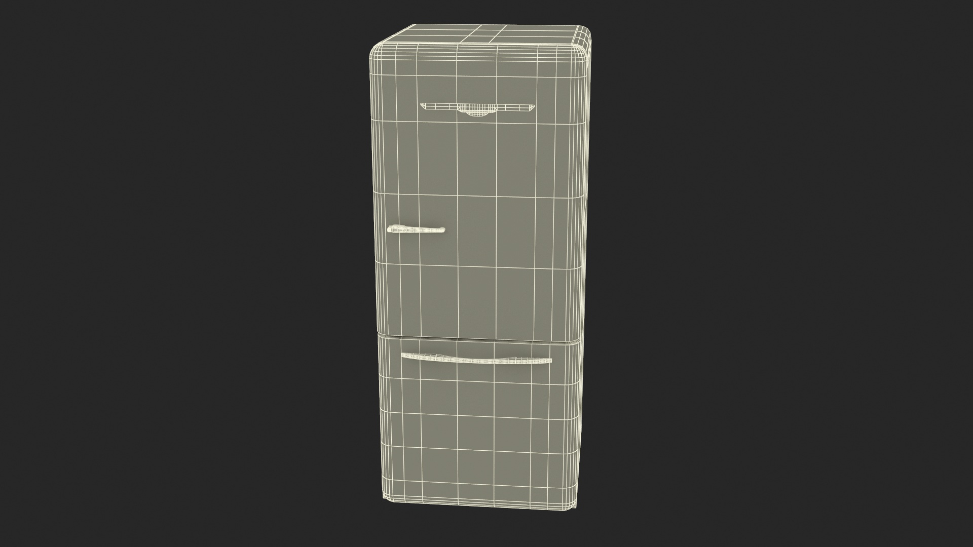 Vintage Style Refrigerator 3D Model - TurboSquid 2211431