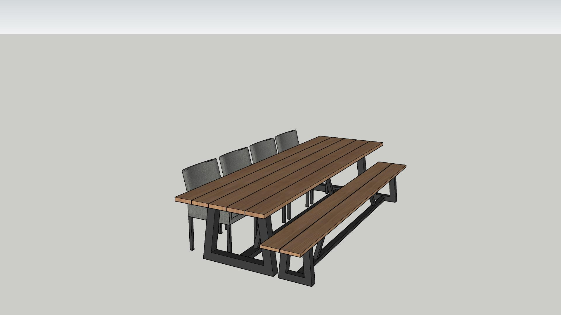 3D model High-Quality - Garden Dining Table - TurboSquid 2176845
