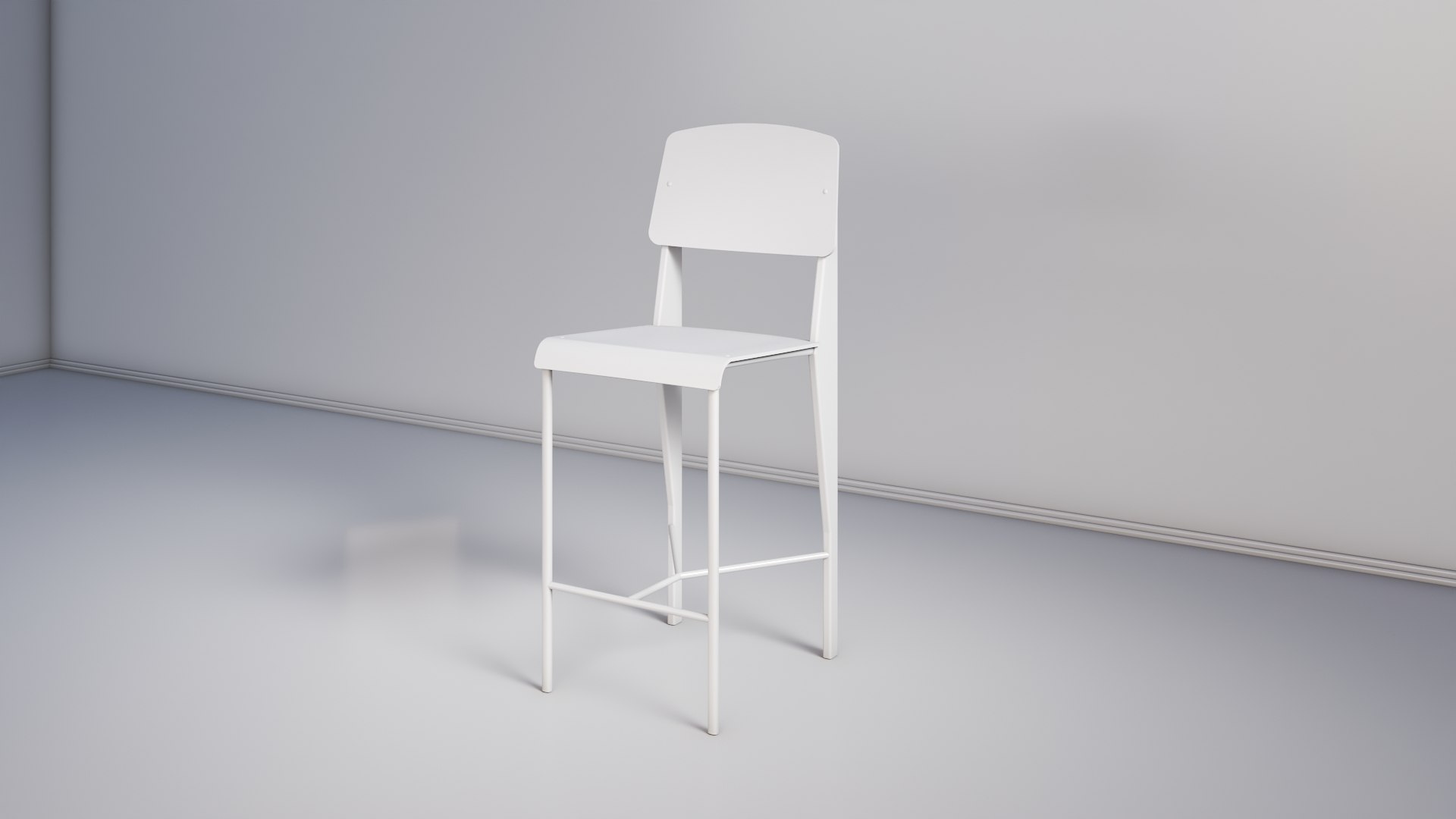 3D model Prouve Bar Stool - TurboSquid 1778755