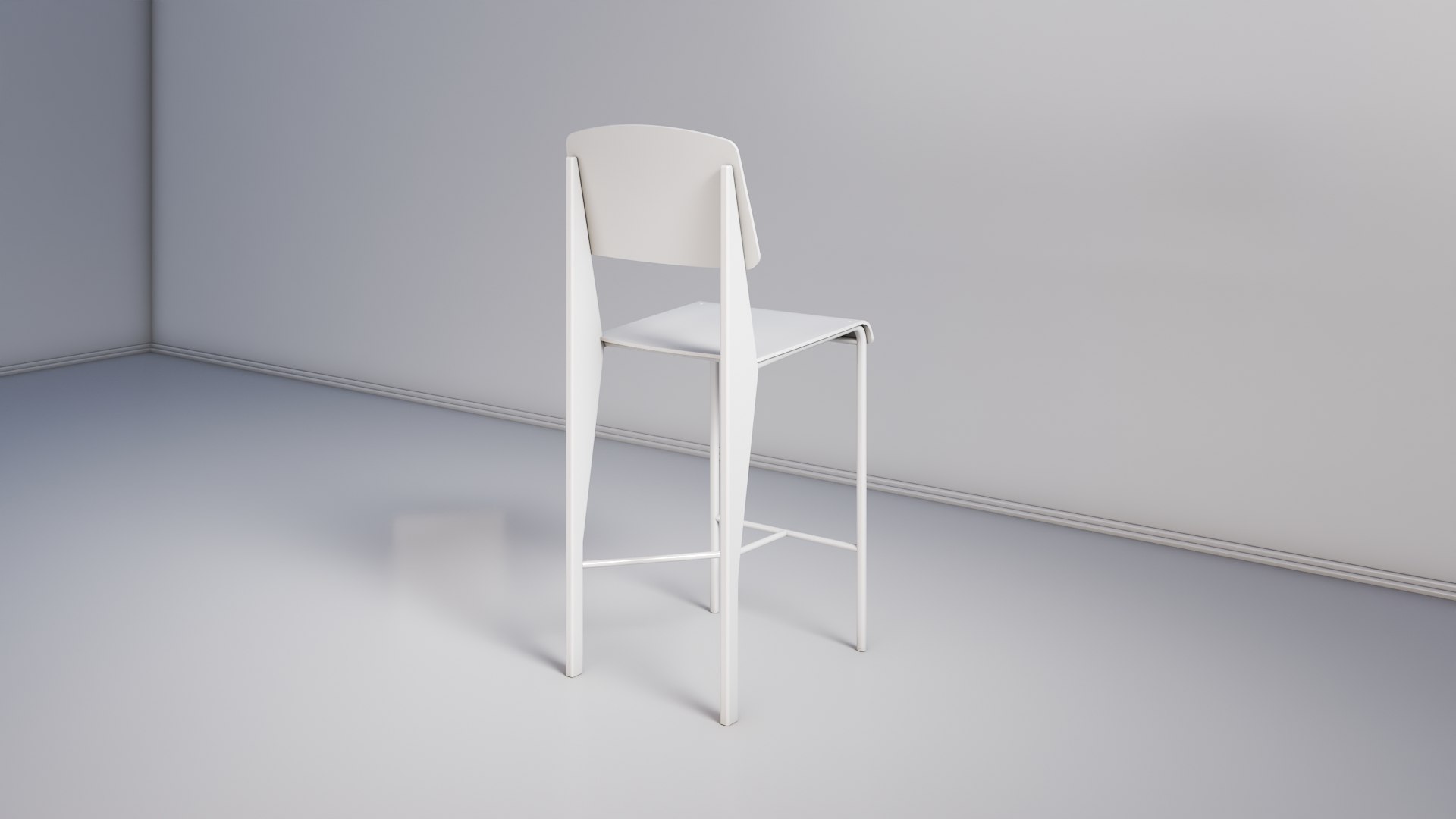 3D model Prouve Bar Stool - TurboSquid 1778755